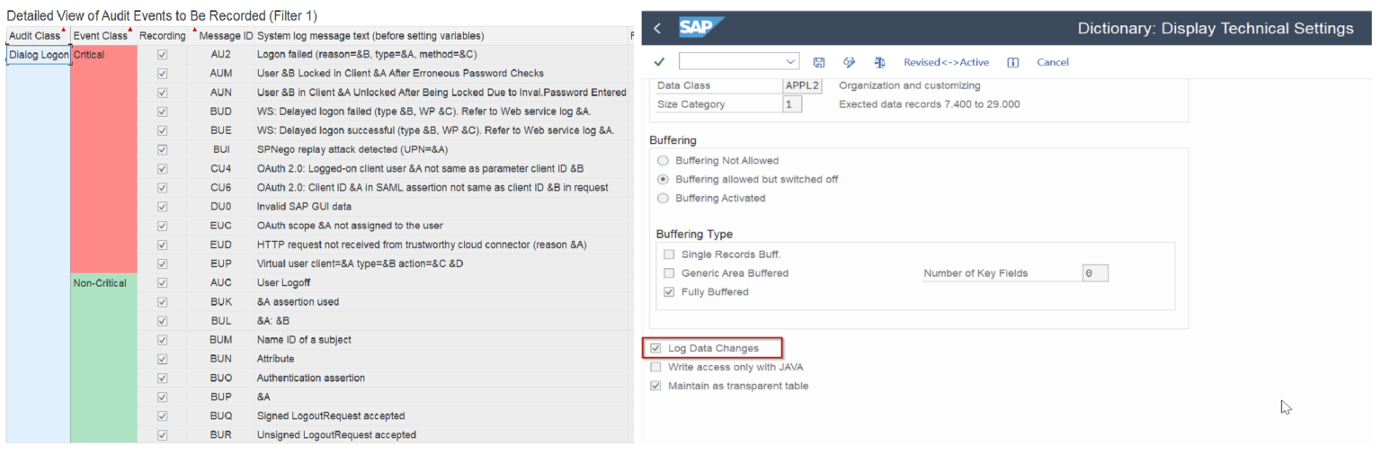 Sap Audit Logs