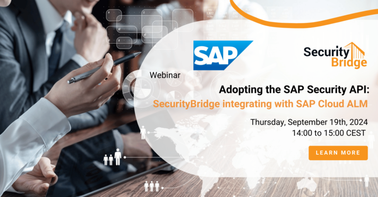 SAP Security API - SecurityBridge integrating with SAP Cloud ALM