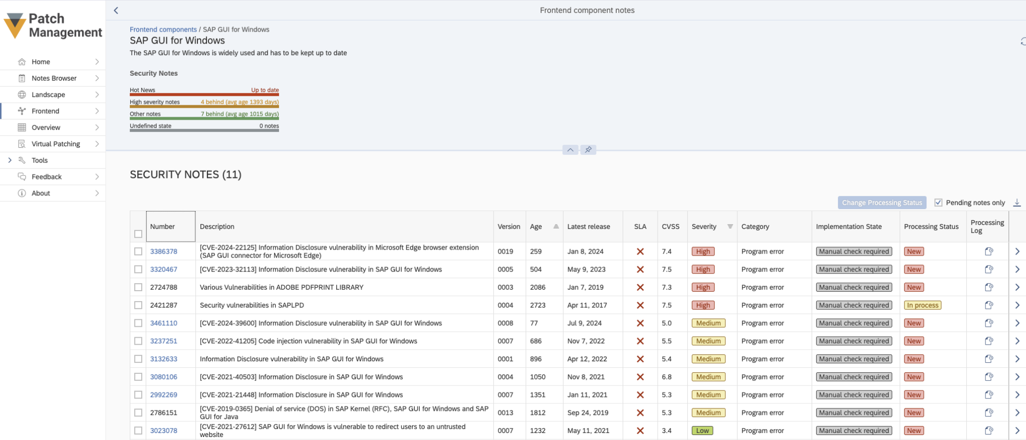 Comprehensive SAP Vulnerability Management