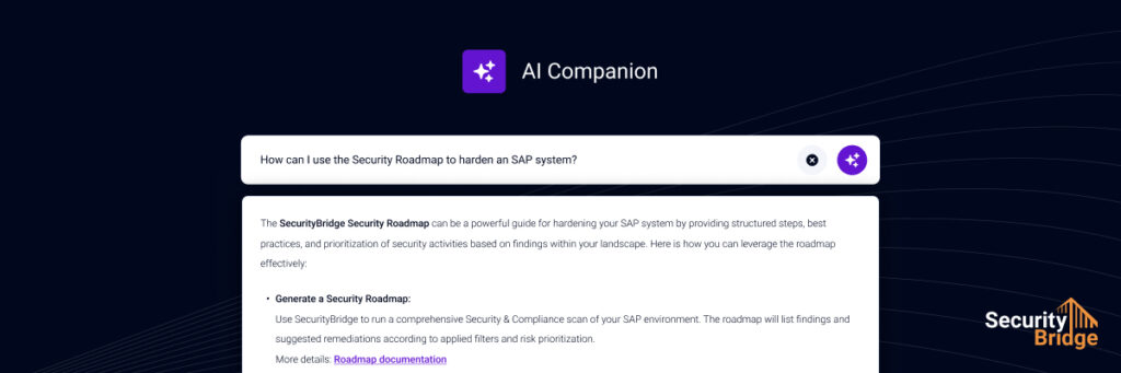 SecurityBridge Unveils First-of-Its-Kind AI Security Companion for SAP